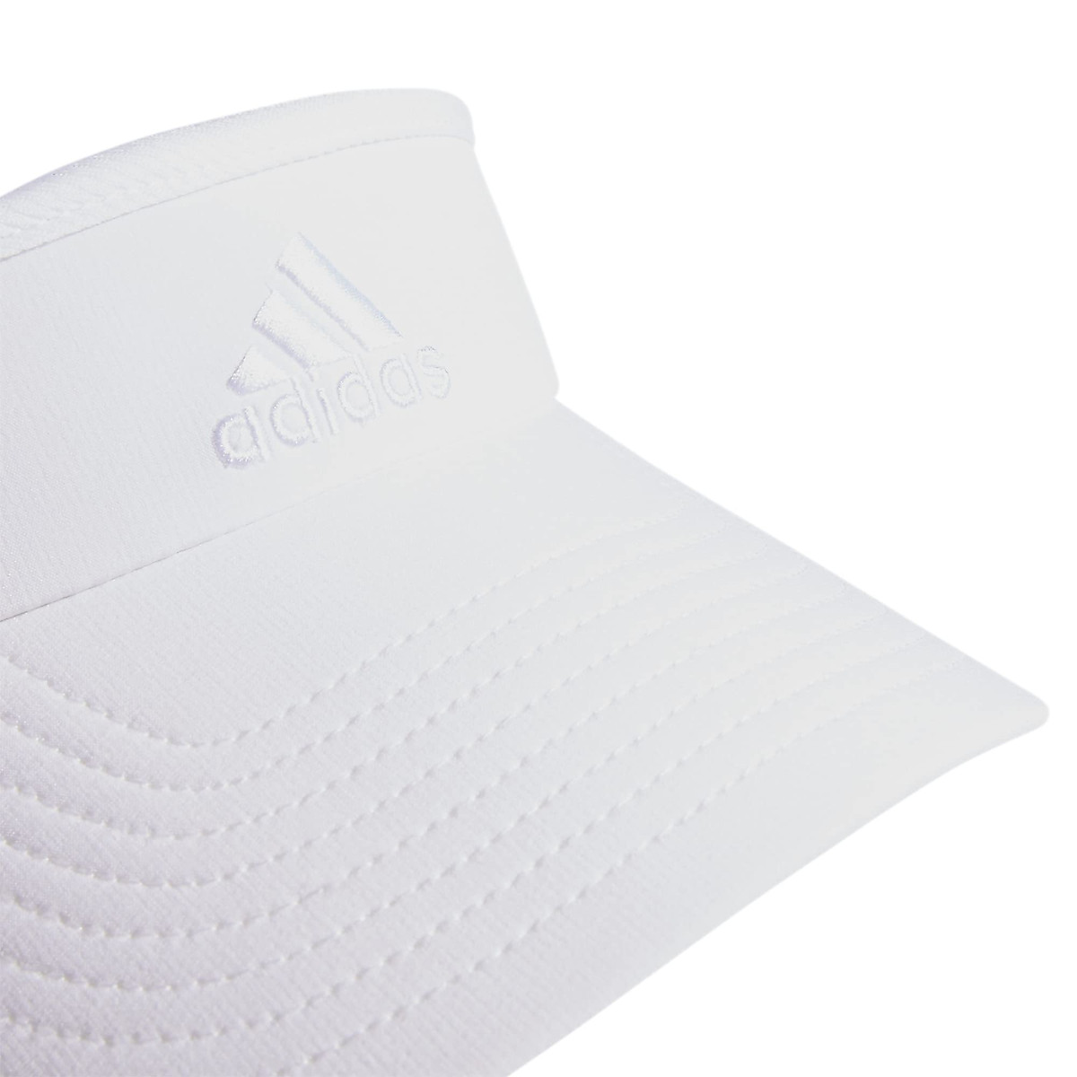 adidas Women's Match Visor, one Size Flexible Open-Back Spring fit for Sun Protection and Outdoor Activity, White/White