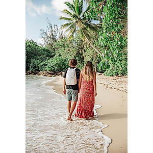 BREVITE The Backpack- Casual daypack backpacks for every function. Compact but spacious 18L aesthetic traveling backpack with laptop compartment. (Tan)