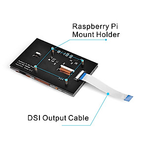 OSOYOO 5 Inch DSI Touch Sceen Capacitive LCD Display 800x480 for Raspberry Pi 4 B 3 Model B+ 2 Plug and Play Monitor Compatible with Raspbian Ubuntu Kali RetroPie Windows 10 IOT