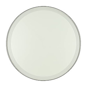 Pro Safe Glass 23" Round Tempered Clear Glass Table Top - 1/2" Thick with Bevel Edge