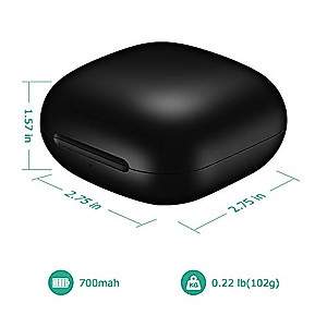 Charging Case Replacement Compatible with Powerbeats Pro with Bluetooth Pairing Sync Button & 700mAh Built-in Battery (Not Include Power Beats Earbuds) Black