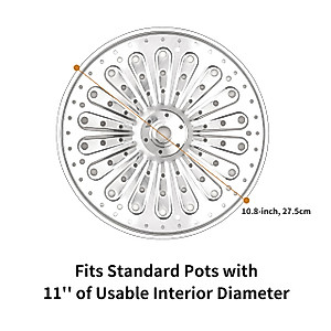 3 Pack Pressure Canner Rack, Canning Rack 11-Inch Stainless Steel Steam Canners Canning Supplies Cooking Food Water Bath Cooker Canner Rack Compatible with Presto, All-American Canner and More