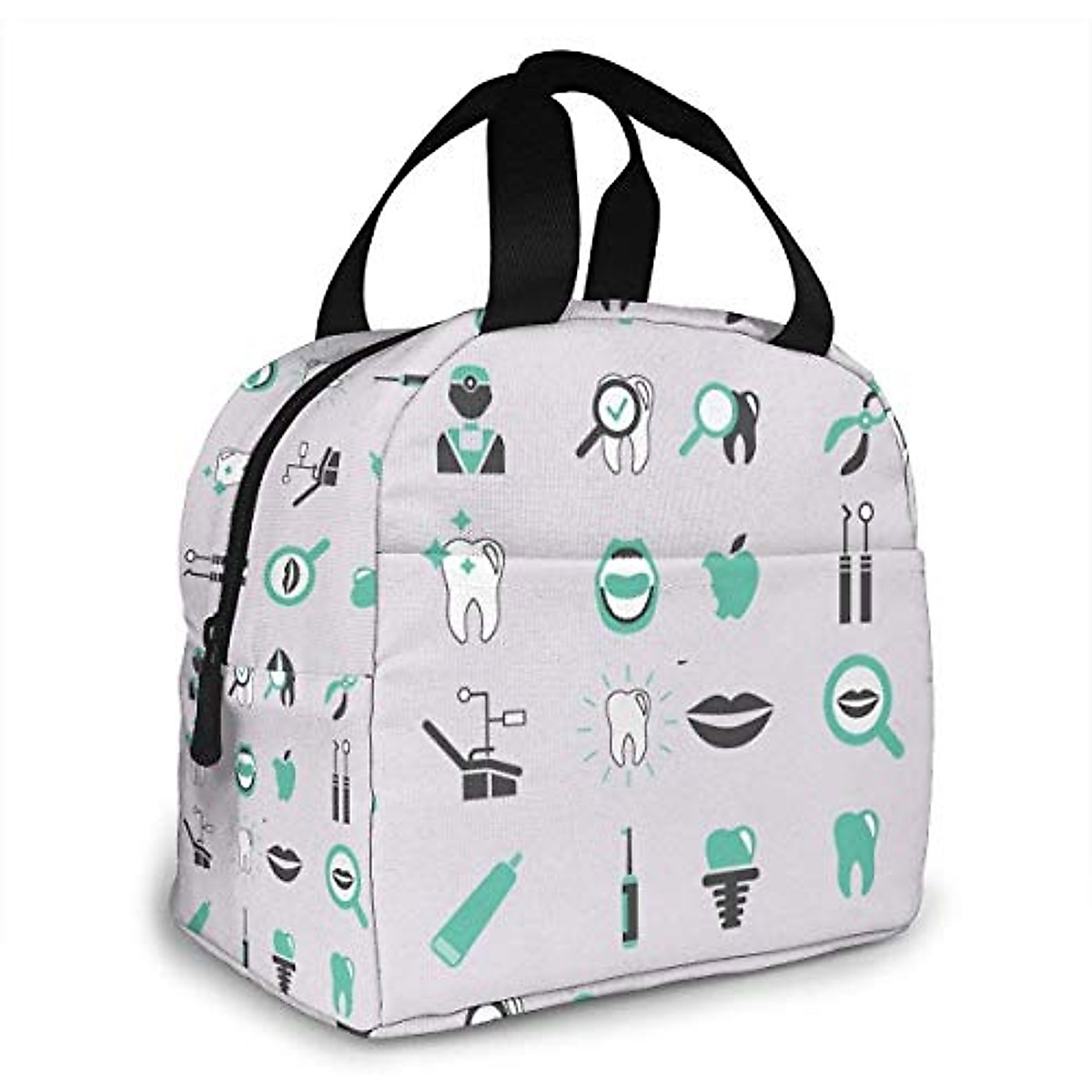 Dentist_Dental Hygienistss Portable Lunch Bag for Women and Teen Girls Insulated Lunch Box for Work School Travel