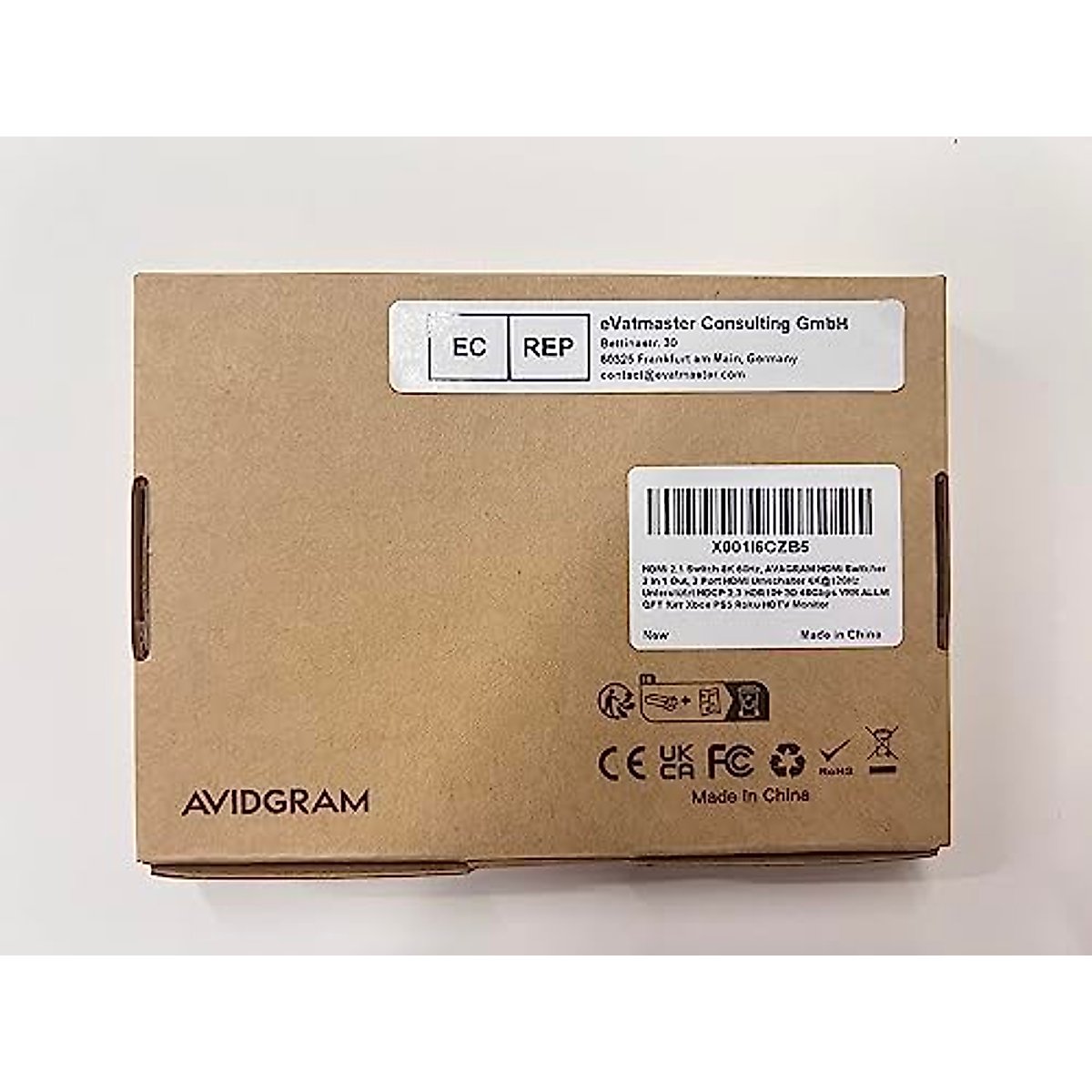 HDMI 2.1 Switch 8K, AVIDGRAM HDMI Switcher 2 in 1 Out, 2 Port 4K 120Hz Auto HDMI Selector Hub Support 8K@60Hz 48Gbps, Compatible with Xbox Series X, PS4 Pro, PS5, UHD TV, Monitor, Projector