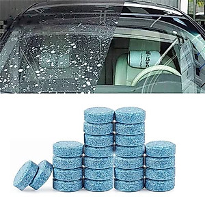JIFOVER 100/200Pcs Car Windshield Washer Fluid Tablets, Windshield Wiper Fluid Tablets, Wiper Fluid Concentrate for Car Kitchen Window (200PCS)