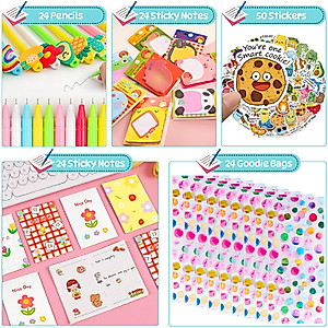 Mepmela Stationery Party Favors, 24pack Stationery Party Supplies for Kids, Birthday Goodie Bag Stuffers Christmas Classroom Gifts for Kids Bulk Christmas Class Gifts for Students