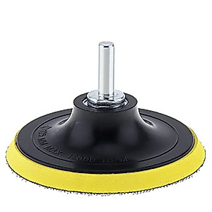 Yakamoz 2Pcs 5 Inch Hook and Loop Backing Pad Sanding Holder Polishing Backer Plate with M14 Thread to 8mm Adapter for Orbital Sander Buffer Polisher