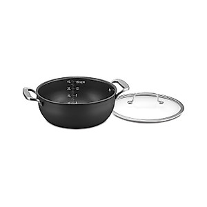 CUISINART DS INDUCTION DISHWARE SAFE ANODIZED COOKWARE 5 QT DUTCH OVEN WITH COVER