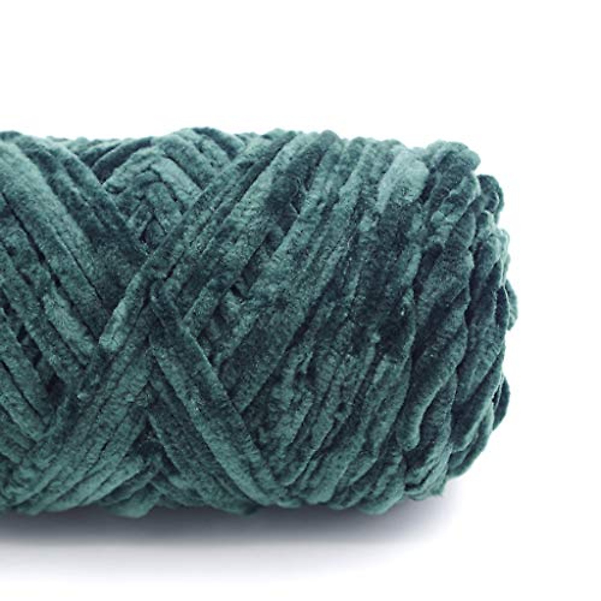 Dsxnklnd Velvet Chenille Yarn for Hand-Knitted Crochet Thread DIY Craft Scarf Sweater