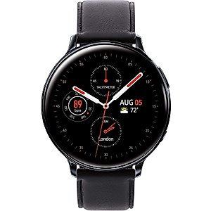 Samsung Galaxy Watch Active2 - IP68 Water Resistant, Aluminum Bezel, GPS, Heart Rate, Fitness Bluetooth Smartwatch - International Version (R820 - 44mm, Aqua Black)