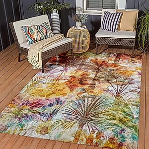 Dalyn Rugs Indoor/Outdoor Tropics TC15 Multi Washable 8' x 10' Rug