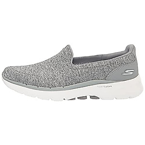Skechers Women's GO Walk 6-Grand Horizon Sneaker, Gray, 8 Wide