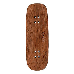 Teak Tuning Prolific Wooden Fingerboard Deck, 33.5mm x 96mm Boxy Shape - Two Tone - 6 Ply with Double Color Mid Plies - Includes Prolific Foam Tape