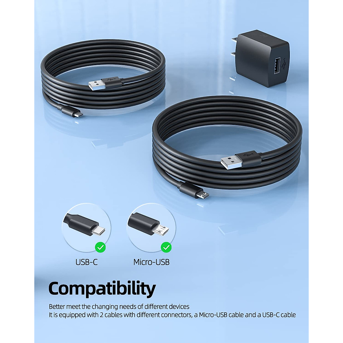 AC Charger Fit for DOSS SoundBox Touch Pro Pro+ Plus E-go I II Traveler Bluetooth Speaker with 5Ft Micro USB Charging Cable Power Supply Adapter Cord