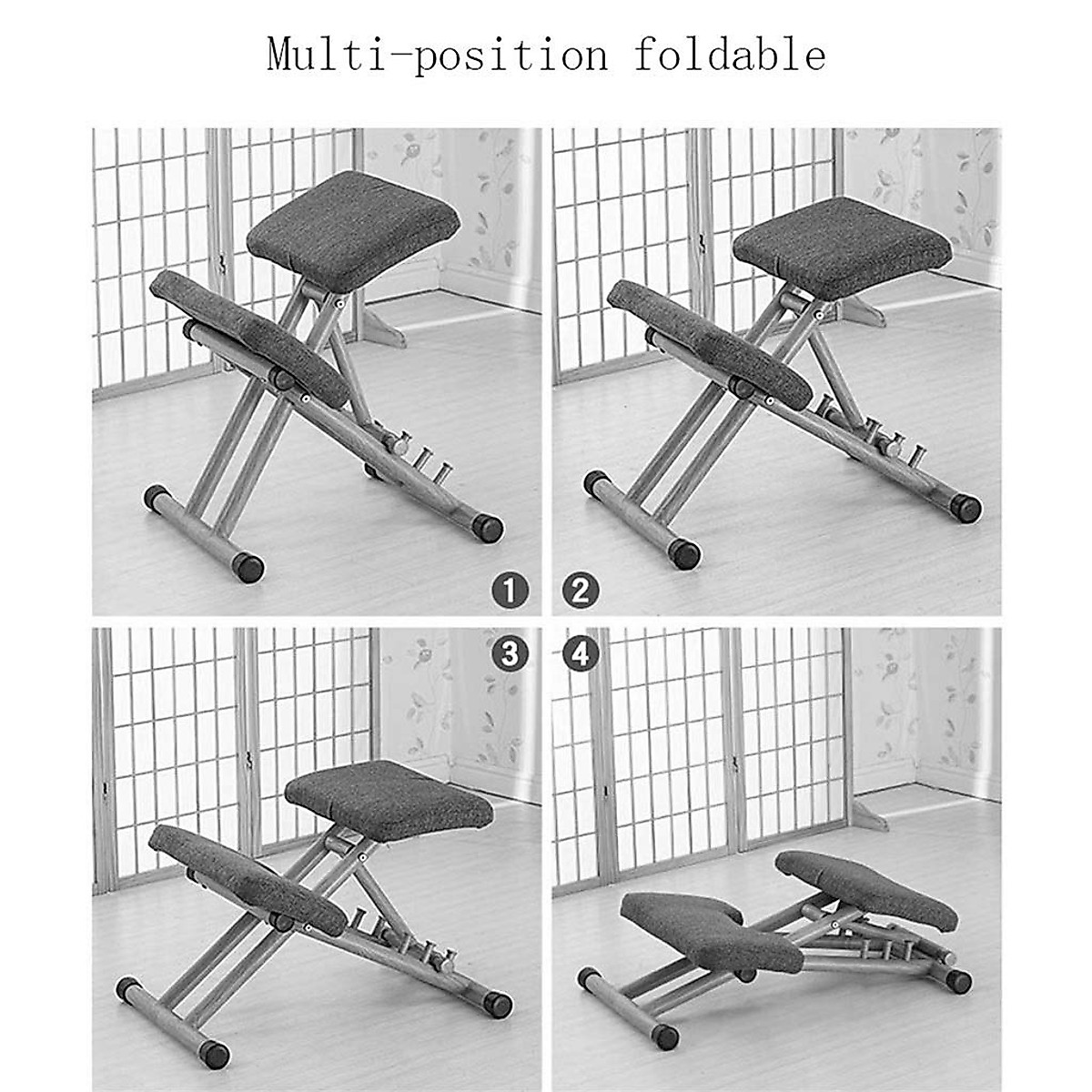SHIJIANX Kneeling Chair Home Office Chairs Adjustable Orthopedic Chair Anti-humped Student Chair Children's Posture Correction Chair Adult Computer Chair Home Strong Load-Bearing