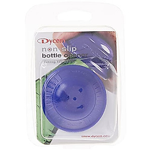 Dycem 50-1651B 2" Non-Slip Cone-Shaped Bottle Opener, Blue