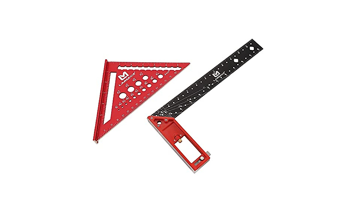 High-Precision Rafter & Framing Square Set for Woodworking