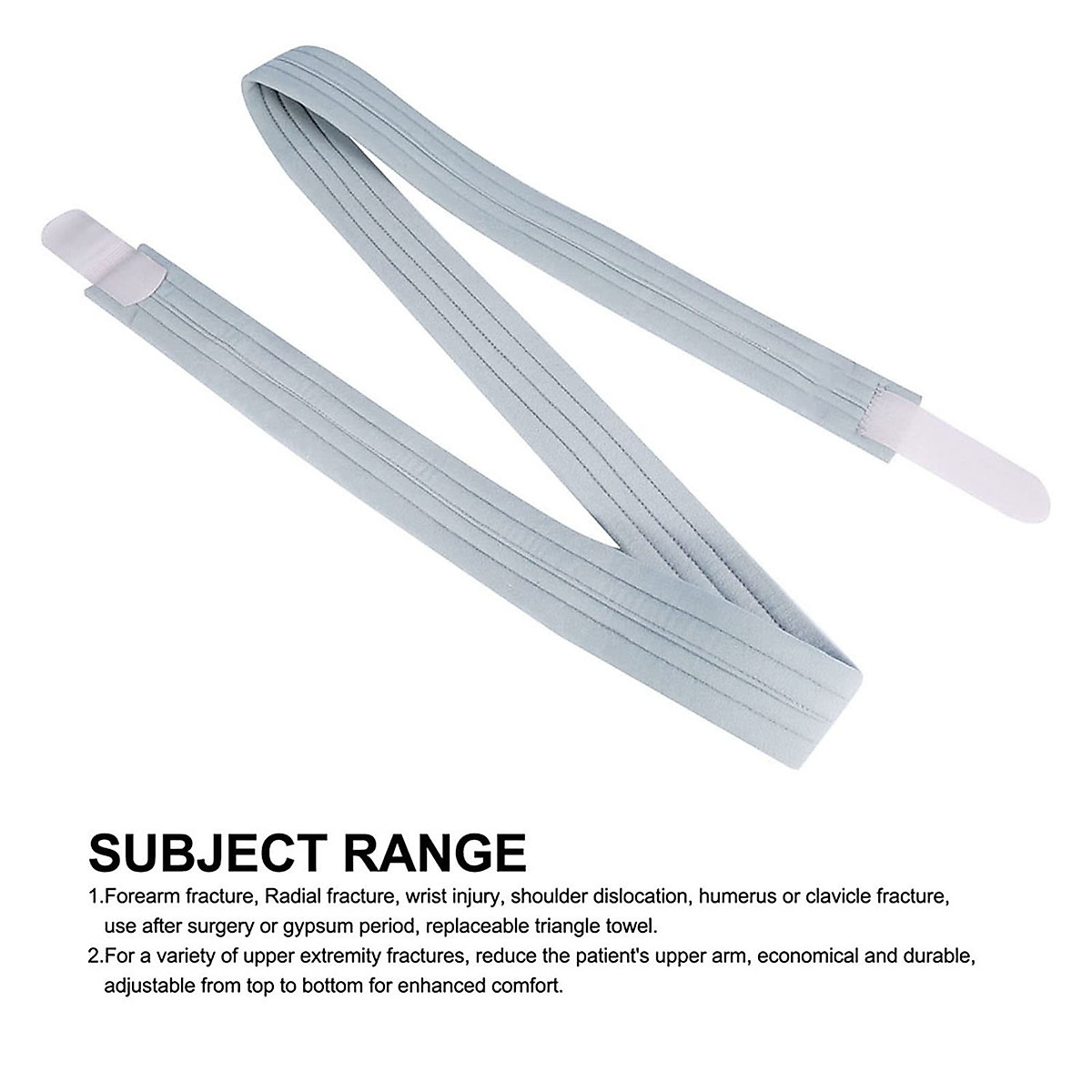 Forearm Sling, Adjustable Sling Support Strap for Broken & Fractured Bones, Men,women,kids Left or Right Wrist Injuries Fracture Treatment