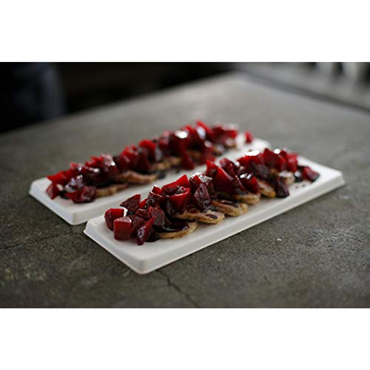 WASARA DM-014R Long Plate, White, 11.8 inches (30 cm), 6 Pieces