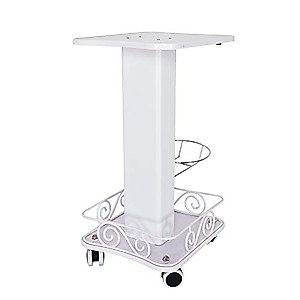 XUANIIIL Aluminum Instrument Tray Salon Rolling Trolley, Hairdressing Tool SPA Beauty Tattoo Metal Equipment Machine Organizer Stand with 4 Wheels Storage Cart