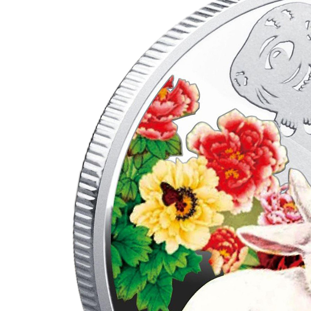 Chinese Zodiac Rabbit Commemorative, 2023 New Year of The Rabbit Uncirculated Coin, for Collectors, Collector Coin, Craft Decorations, Lucky Souvenir Gifts