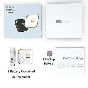 Nutale Key Finder, Bluetooth Tracker Item Locator with Key Chain for Keys Pet Wallets or Backpacks and Tablets, Batteries Include 2Pack (NutPro & Mini