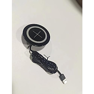 Desk Wireless Charger,JE Make IT Simple Desktop Grommet Power Wireless Charging Pad, for iPhone, Samsung, Airpods and All Phones with Wireless Charging (Black)…