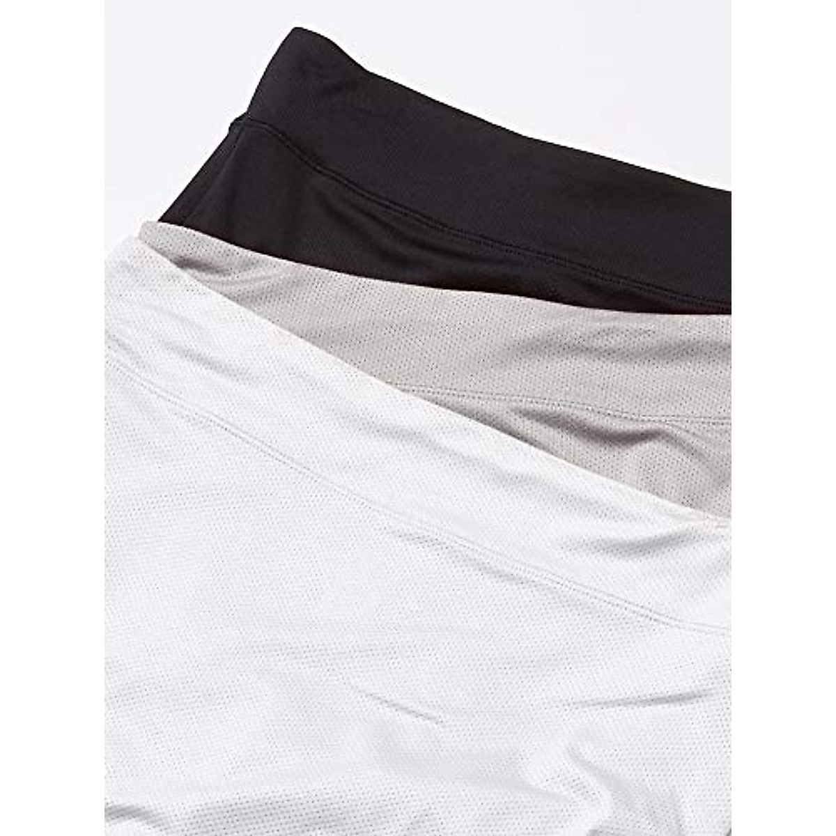 Warner's Women's Blissful Benefits Breathable Moisture-Wicking Microfiber Brief RS4963W, Black/White/Platinum, 3XL