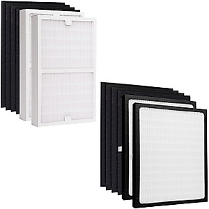 Replacement Set for IAP-10-280 Idylis Air Purifiers, Includes Compatible with Idylis Type C (2 HEPA + 4 Carbon Filters) and Type D (2 HEPA + 4 Carbon Filters)