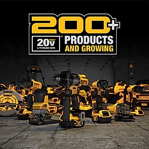 DEWALT 20V MAX XR Hammer Drill/Driver Combination Kit with Power Detect Tool Technology, 1/2 Inch, Battery and Charger Included (DCD998W1)