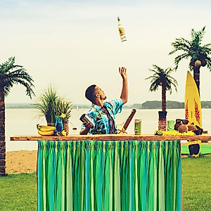 36 Rolls Jungle Safari Green Crepe Paper Streamers Hanging Party Streamers for Garden Theme Party Baby Shower Luau Hawaii Woodland Irish Lucky Day Birthday Backdrop Decoration, 1.8 Inch x 82 Ft/Roll