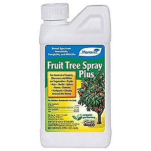 Monterey LG 6184 Fruit Tree Plus for Control of Insects, Diseases & Mites Conc 1pt,White Bottle