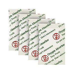VacYaYa 20CC(300-Pack) Food Grade Oxygen Absorbers Packets for Home Made Jerky and Long Term Food Storage, Stored in Vacuum Bag and 3 Times Oxygen Absorption Capacity