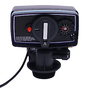 Whole House Water Softener Control Valve Automatic Operating Mode 5600 12-Day Timer Control Valve for Water Filter Softeners Resin 110V 3W Black