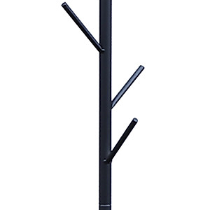 XUANIIIL Modern Metal Coat Rack with 7 Hooks and Cross Base, Free Standing Heavy Duty Hanger Stand, Hall Tree for Entryway, Home Office Clothes Hats Bags Umbrella Purse Organizer (Black)