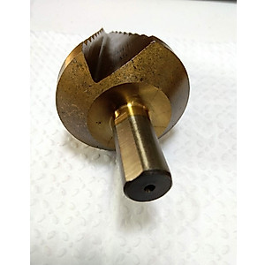 Dtacke Metric 10mm-45mm/0.39"-1.77" Triangle Round Handle Step Drill Bit Set Titanium Coated Pagoda Hole Drilling Bit for Wood Metal Steel