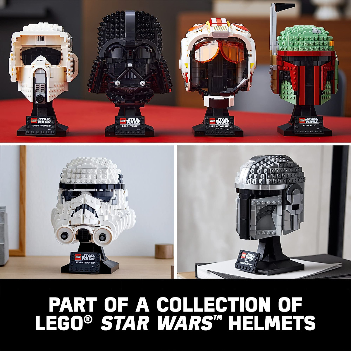 Lego Star Wars Scout Trooper Helmet 75305 Collectible Building Toy, New 2021 (471 Pieces)