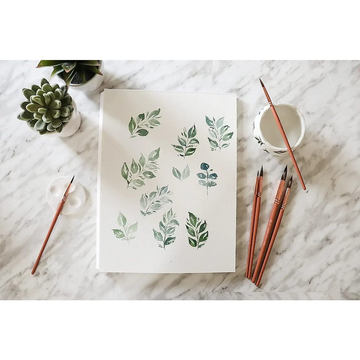 Wonder Forest Professional Watercolour Pad - Cold Pressed 9x12 Cotton Paper 20 Sheets