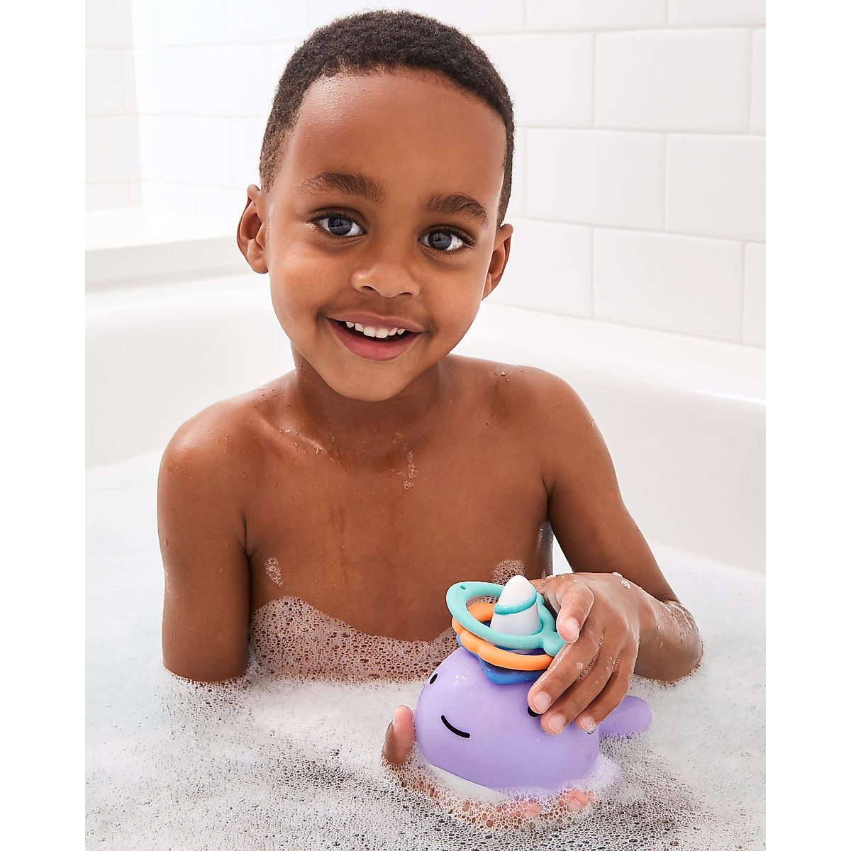 Skip Hop Baby Bath Toy, Zoo Narwhal Ring Toss
