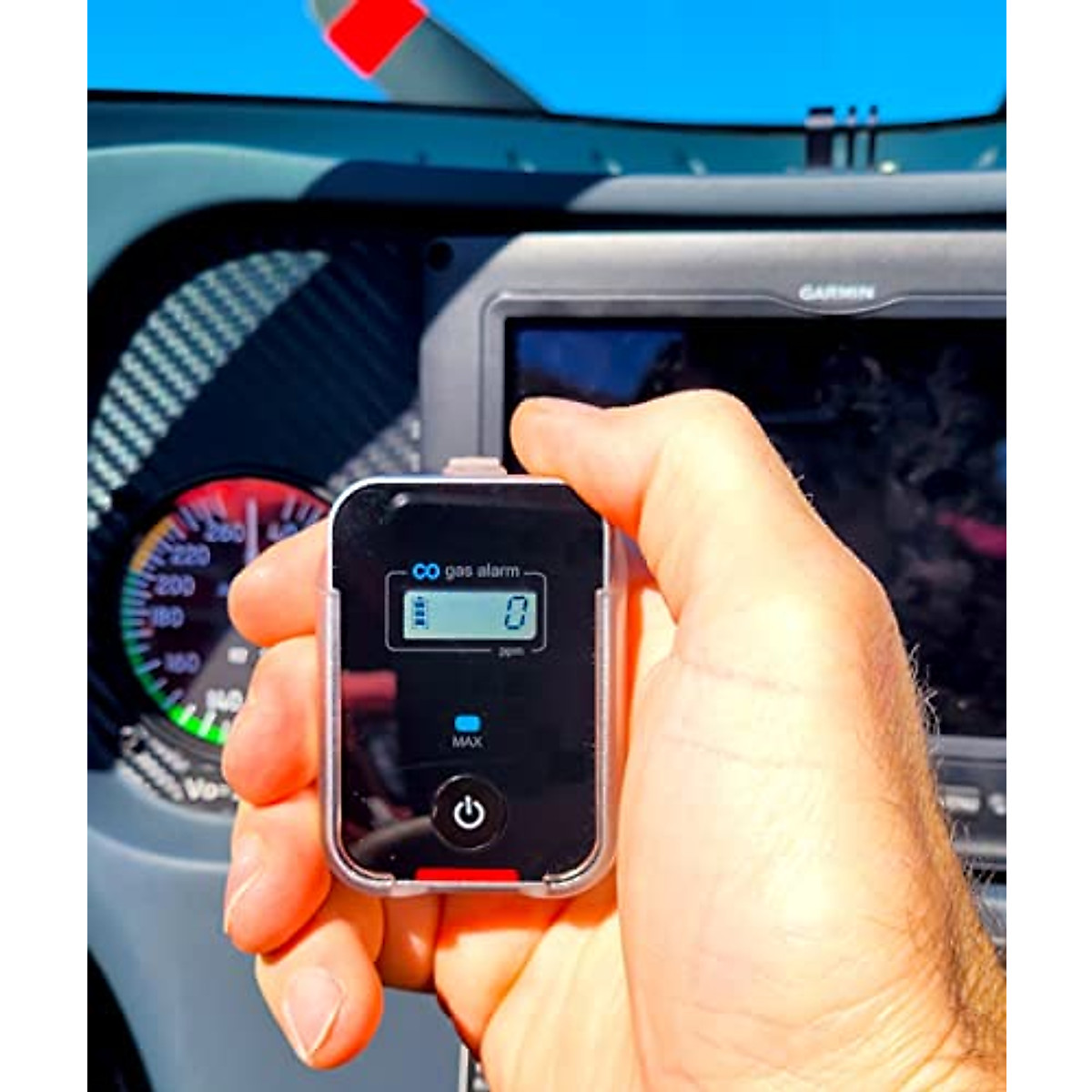 Car, Vehicle, Aircraft Carbon Monoxide CO Detector | Fast Low-Level 9ppm Alarm | Vehicles, Police, Pilots, Travel, Bus, Trucks | Metal Body, Small 2oz |