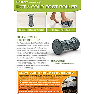 Gaiam Restore Hot/Cold Foot Massage Roller