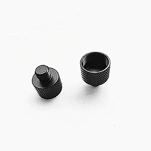 Donuts Mic Stand Adapter 5/8 to 3/8 and 5/8 to 1/4 Mic Thread Screw Adapter Combo Pack For Microphone Mounts and Stands 2 Pack Black