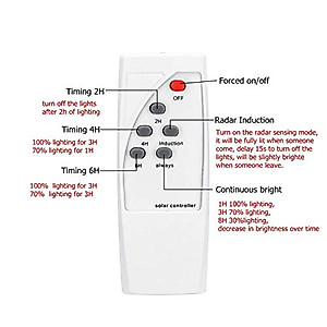 SISHUINIANHUA 200W/400W/600W/800W LED Solar Light Garden Outdoor Solar Street Wall Light PIR Motion Sensor Security Lamp+Remote Control,800w