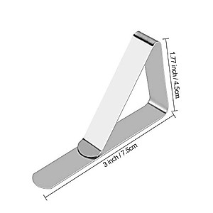 12 Pcs Picnic Tablecloth Clips for Outdoor Tables, Premium Table Cloth Clip Holders, Thick Picnic Table Clips for Dining Tables, Metal Table Cloth Holding Clip, Cover Clamps for Tablecloths HAHAYOO