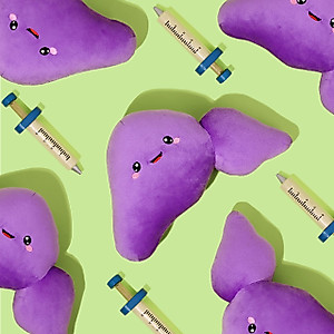 nerdbugs Liver Plush- Go on, Liver Little!- Large Liver Plush Organ/Hepatitis Gift/Cirrhosis Gift/Hepatology Gift/Get Well Gift/Health Education Toy