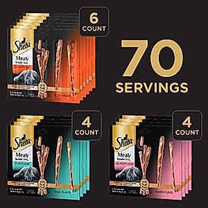 Sheba Treats Meaty Sticks Variety Pack, 40 Count