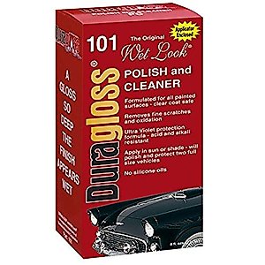 Duragloss 101 Creamy White Automotive Polish and Cleaner, 8 oz, 1 Pack