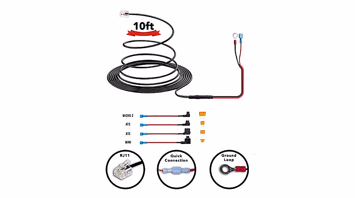 Radar Detector 10ft Hardwire Kit for Escort Valentine One Uniden ...