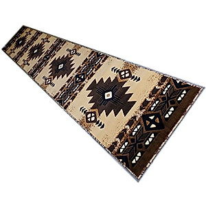 Concord Global Trading South West Native American Long Runner Area Rug Design C318 Berber (32 Inch X 15 Feet 6 Inch)