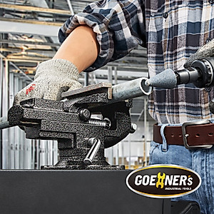 Table Vise or Bench Vise Universal, 360° Swivel Clamp-On Vise Portable Home Vice 3.2'' for Woodworking, Cutting Conduit, Drilling, Metalworking